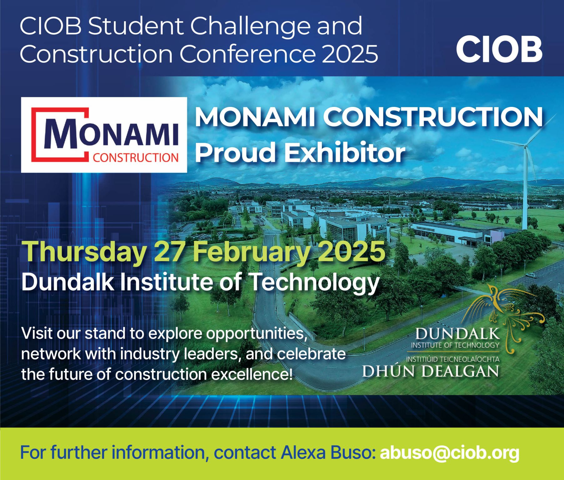 Monami collaborate with The Chartered Institute of Building (CIOB) and Dundalk Institute of ...