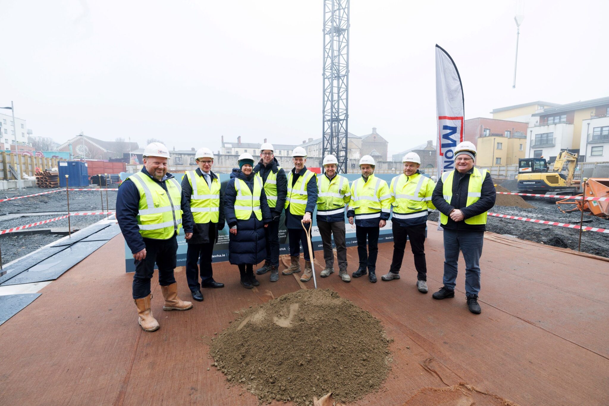 Railway Court Development Sod Turning! - Monami Construction Ireland