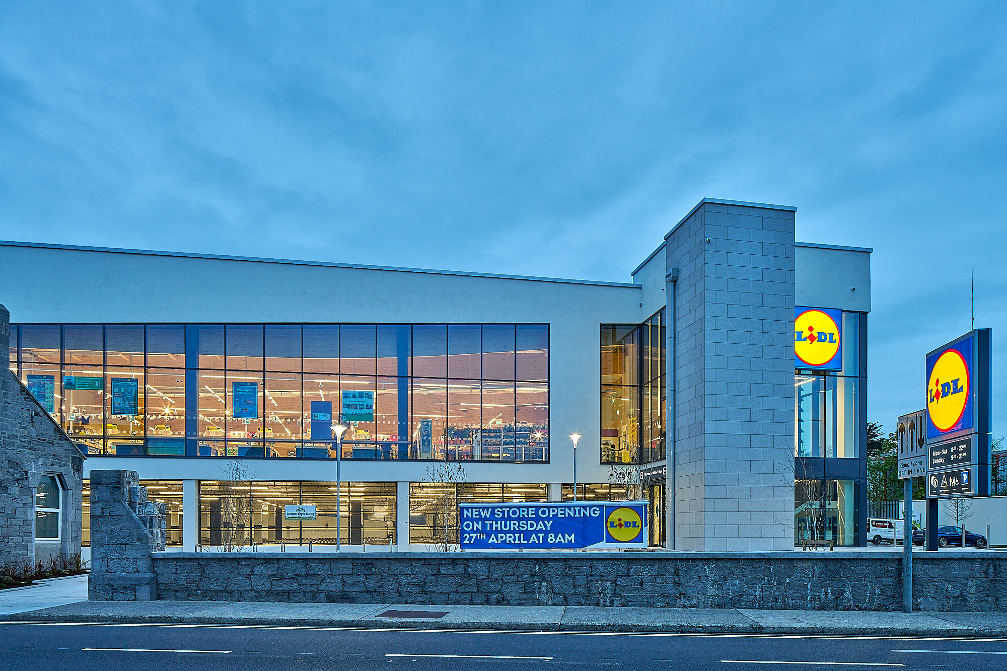 Lidl Dock Road Completed! - Monami Construction Ireland
